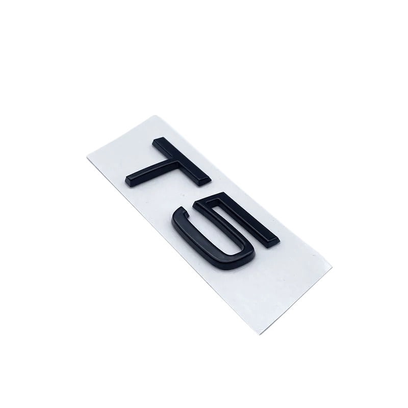 ABS Letters Numbers Emblem T0 T3 T4 T5 T6 T8 V8 AWD Trunk Lid Badge ...