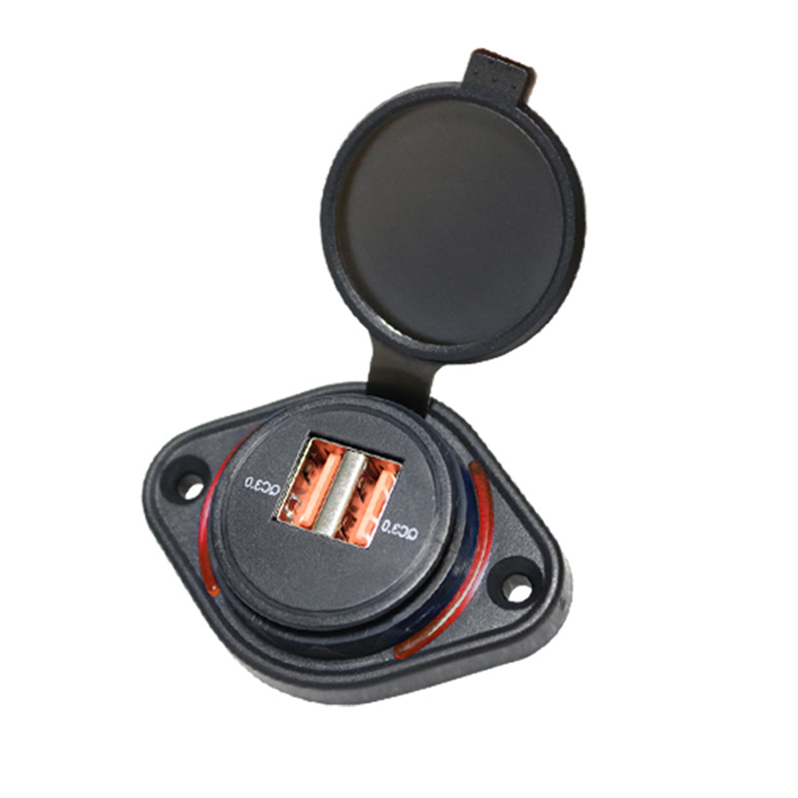 ABS Metal Car Charging Double USB Port QC18W Fast Charging 18W for ...