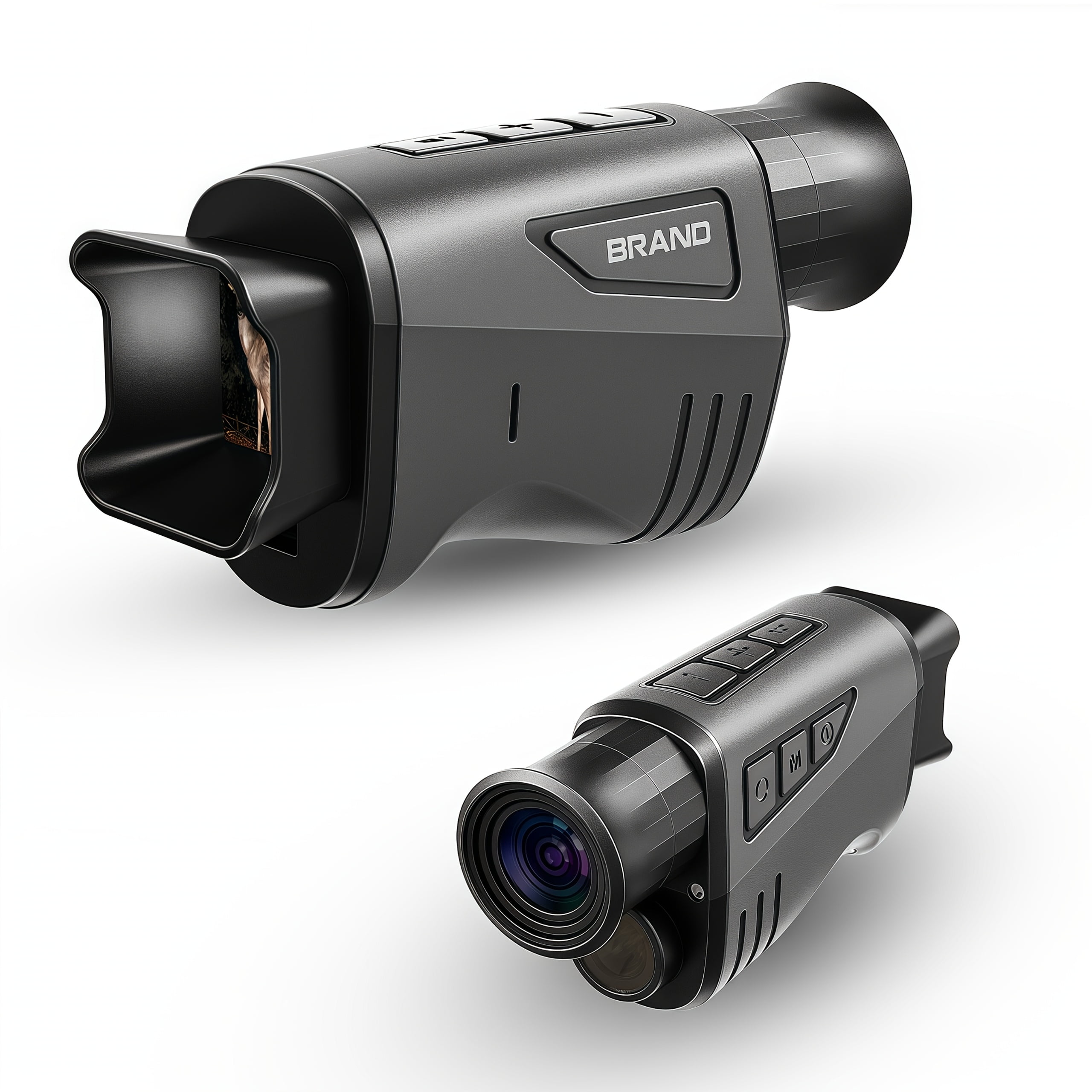 ABS Night Vision Monocular Telescope with 32GB Card And USB-C Charging ...