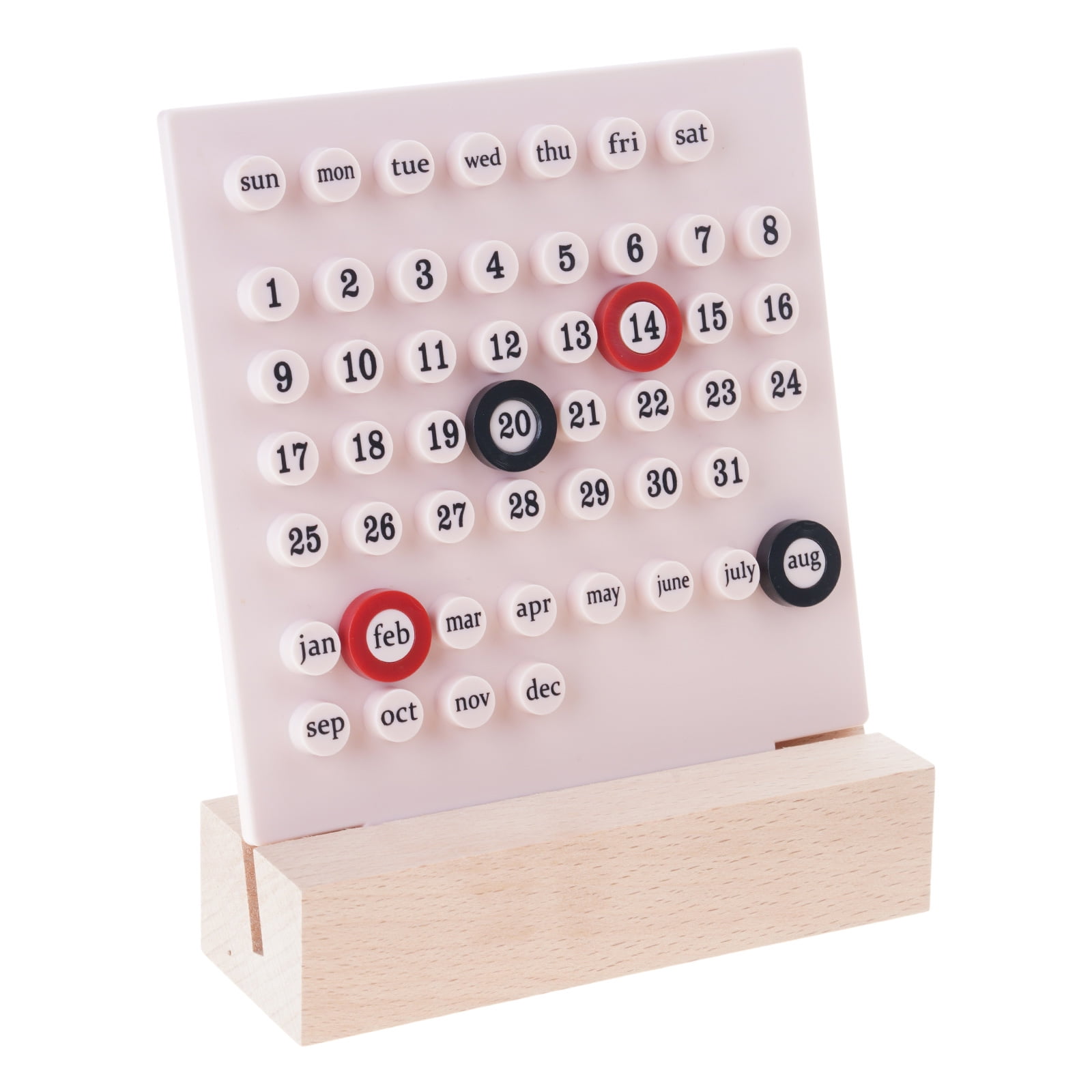 ABS Permanent Calendar Countdown Reminder with Month Week Date Display ...
