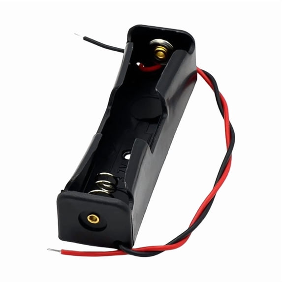 ABS Plastic 18650 Battery Holder Case With Red Black Wires for ...