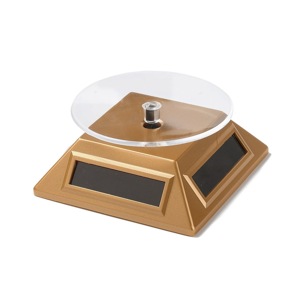 ABS Plastic 360 Degree Rotating Solar Power Battery Turntable Jewelry ...