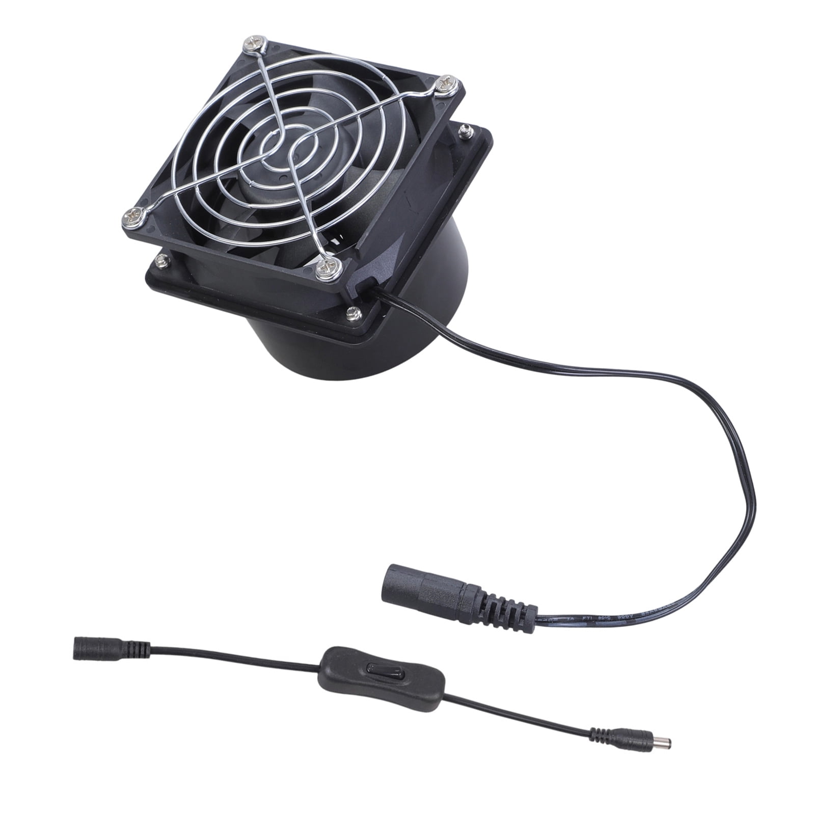 ABS Plastic 8cm Ventilation Fan Set Comprising Fan Duct and Switches ...