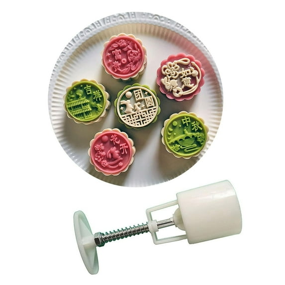 ABS Plastic Chinese New Year Pastries Mold Hand Pressed Mooncakes Mold ...