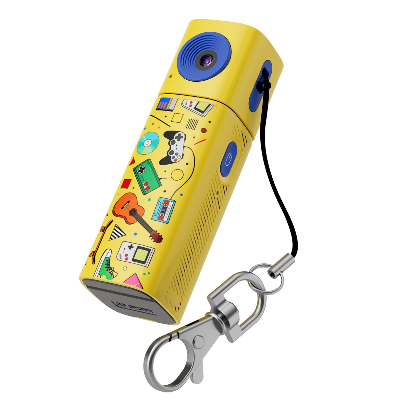 ABS Plastic Keychain with Build In Small Camera Creative Lipstick Shape ...