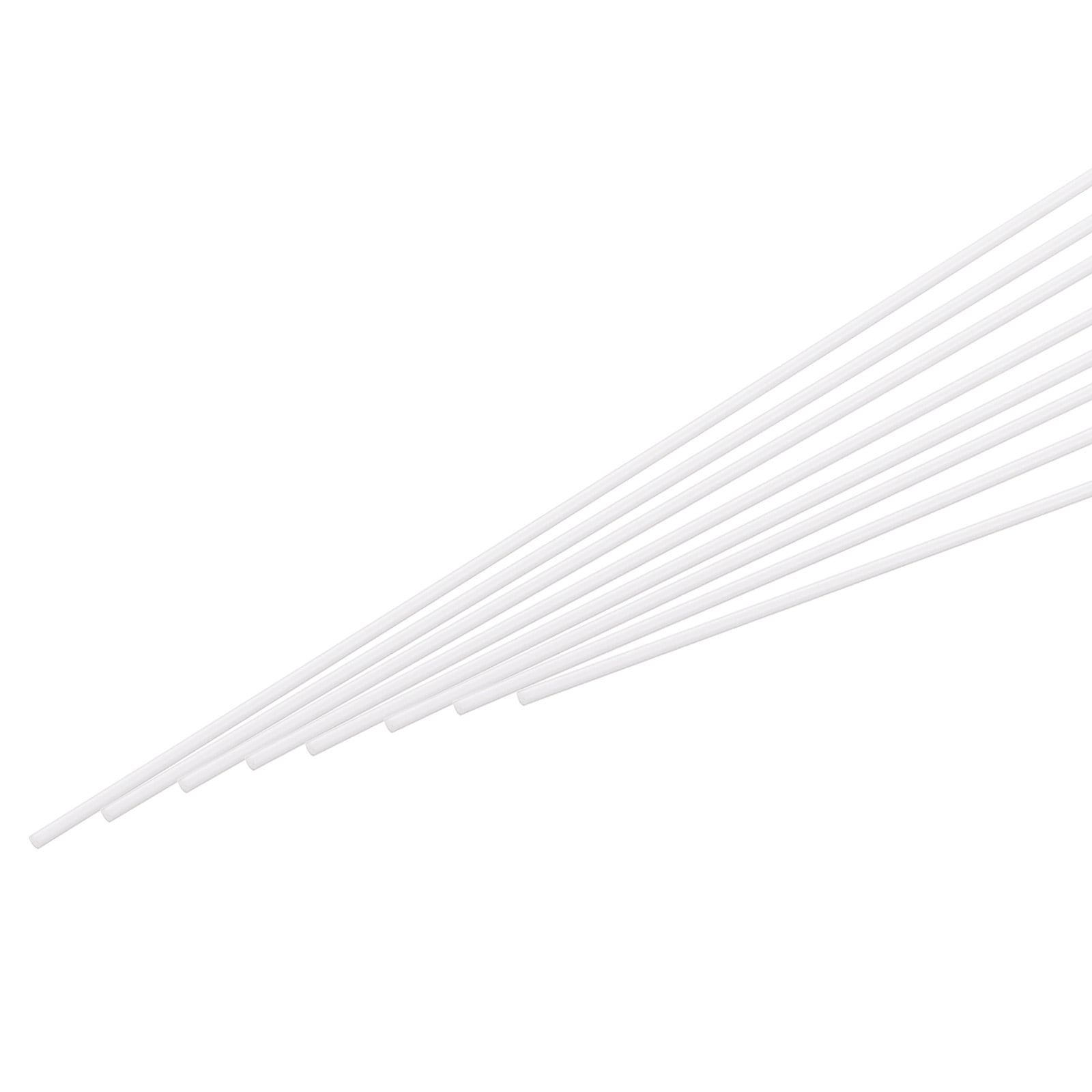 Uxcell ABS Plastic Rod Round Solid Bar 0.5 mm x 500 mm for DIY Model ...