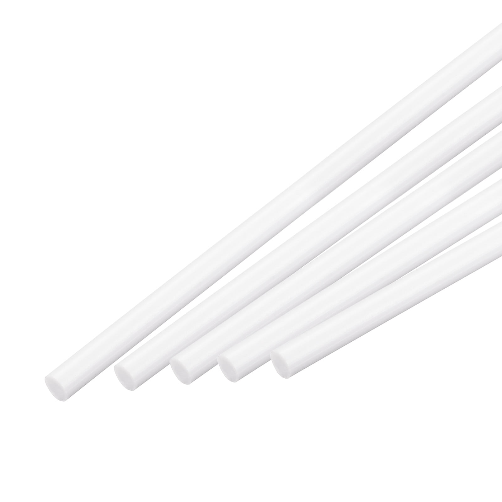 Uxcell ABS Plastic Rod Round Solid Bar for DIY Material, Architectural ...