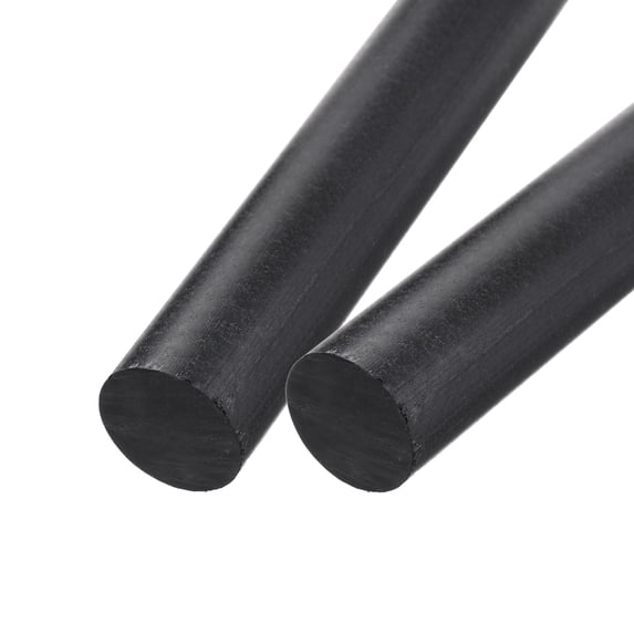 ABS Plastic Rod Round Solid Bar 45 mm x 200 mm Black for DIY Model ...