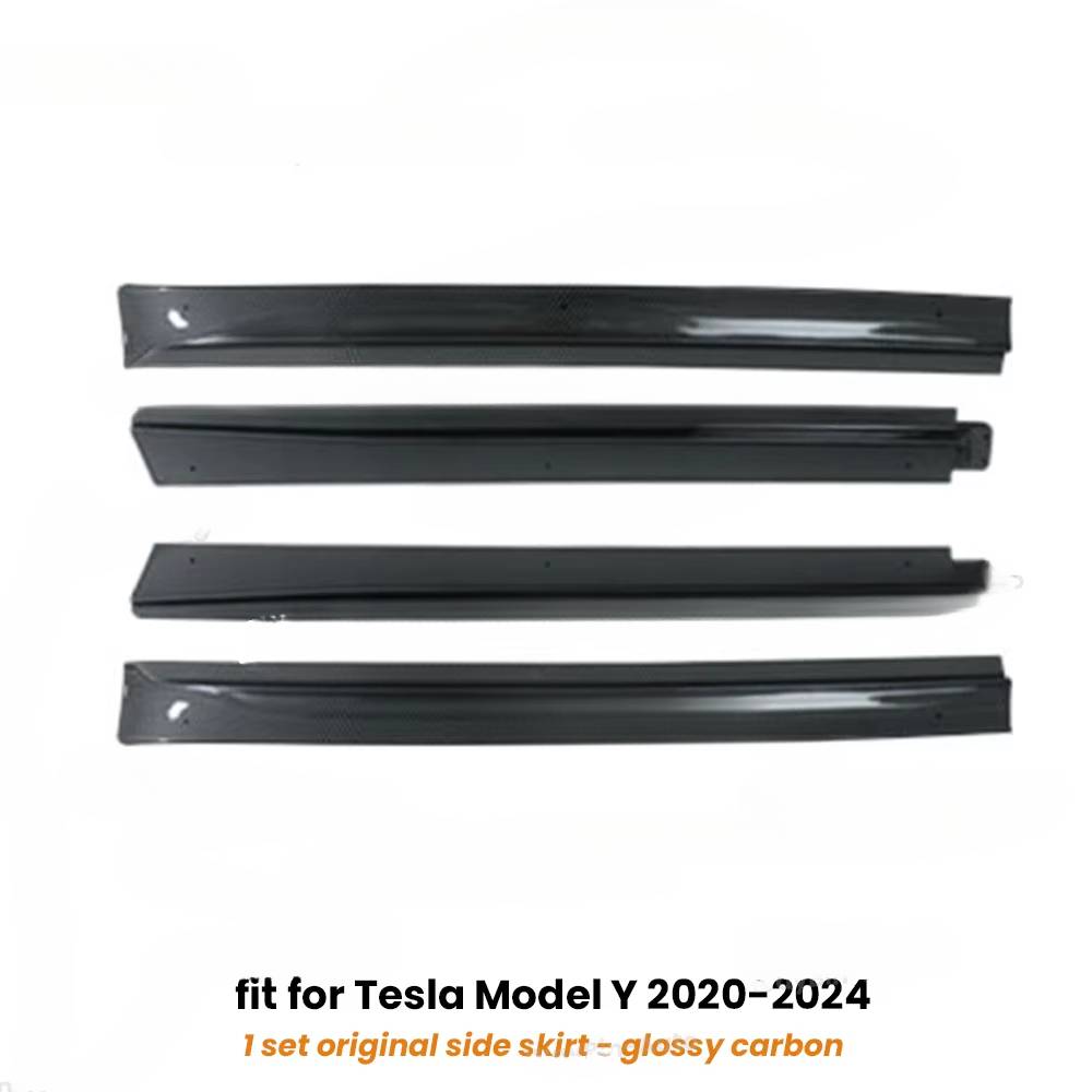ABS Racing Side Skirt For Tesla Model Y 2017-2024 Body Kits Plastic ...