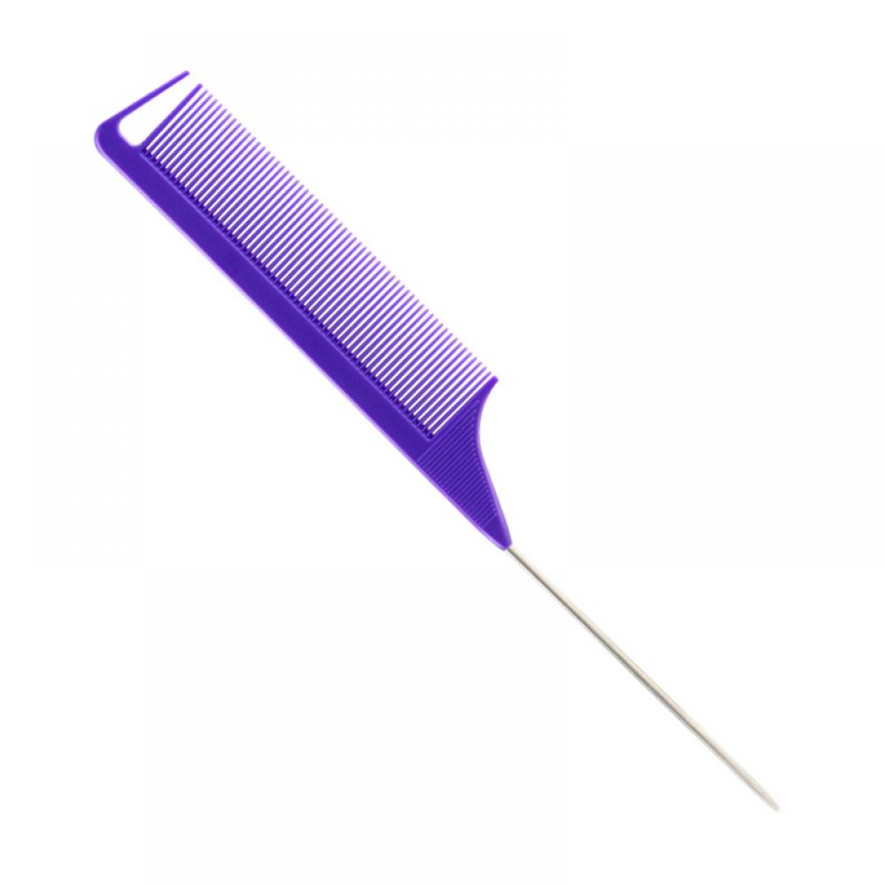ABS Rat Tail Combs, Steel Pin Braid Accessories Hair Pick Parting Comb ...