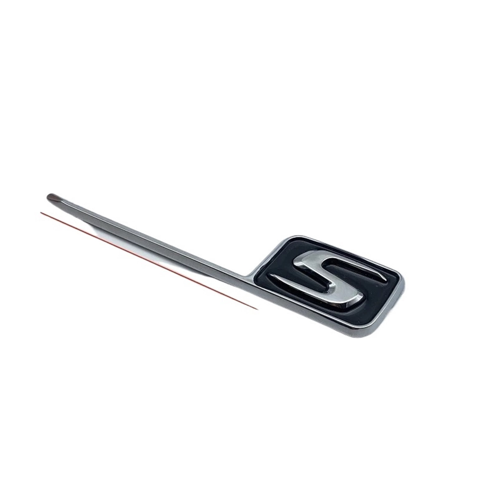 ABS S Badge Emblem Car Trunk Stickers fit For Mercedes Fit For Benz AMG ...