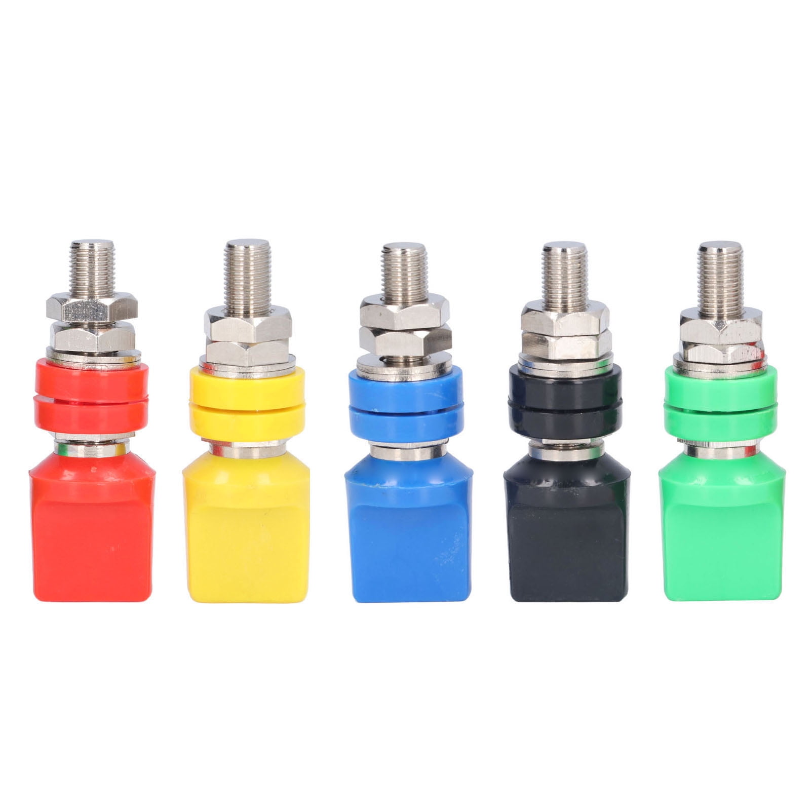 ABS Silver Alloy 5Pcs Binding Post Terminal Connectors, High Current ...