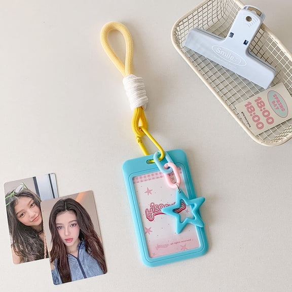 CIYISON Transparent Card Holder Kpop Photocard Holder Keychain Idol ...
