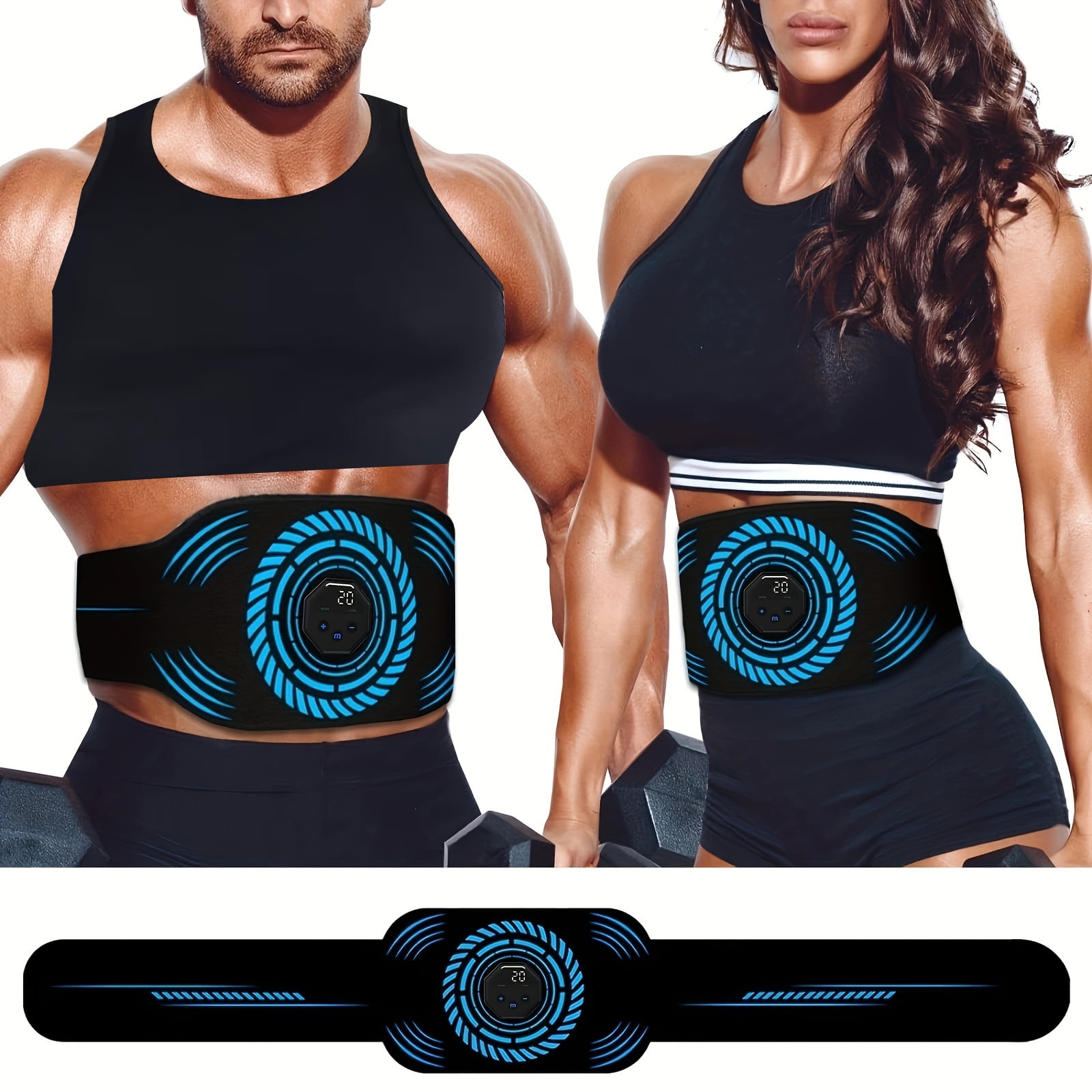 ABS Stimulator, Ab Machine, Abdominal Toning Belt Home Office Fitness ...