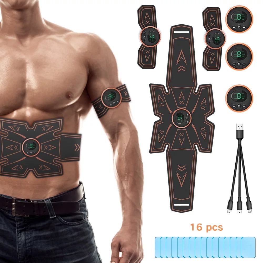 ABS Stimulator Muscle Toner, Cooseas EMS Electric Muscle stimulation ...