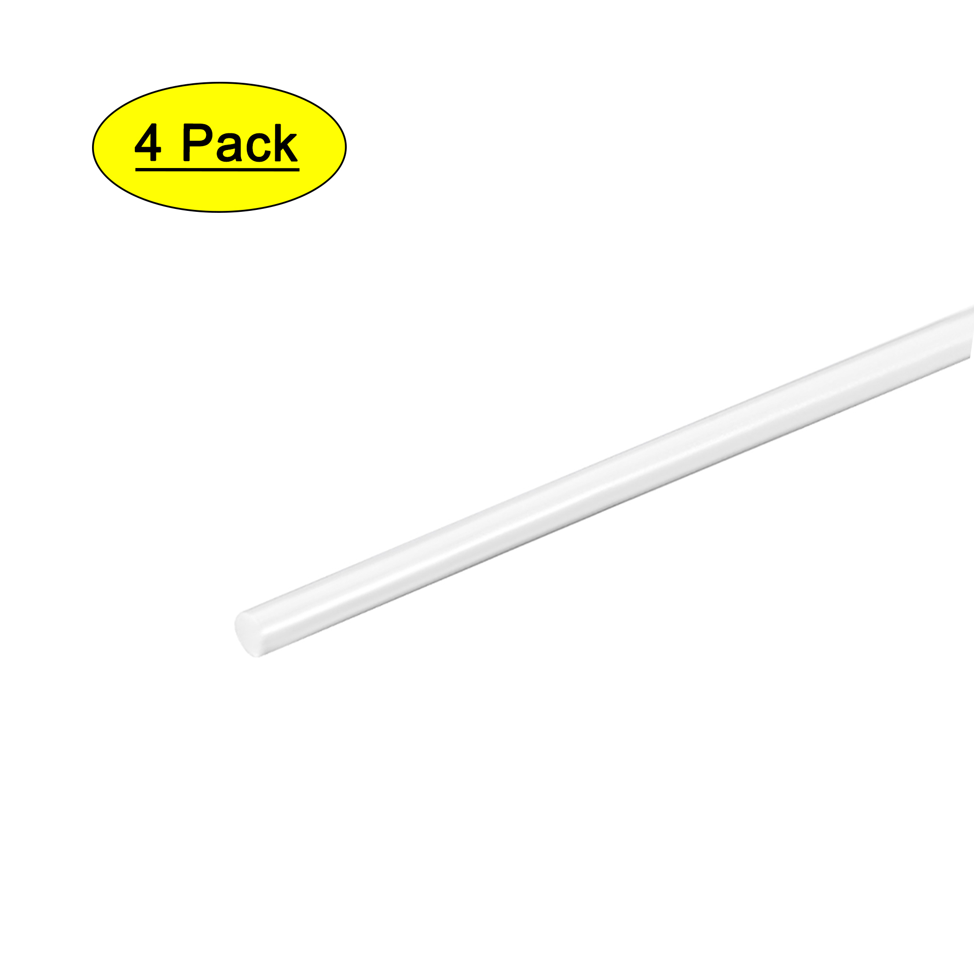 ABS Styrene Plastic Round Bar Rod,1/16" Dia 20" Length,White for ...