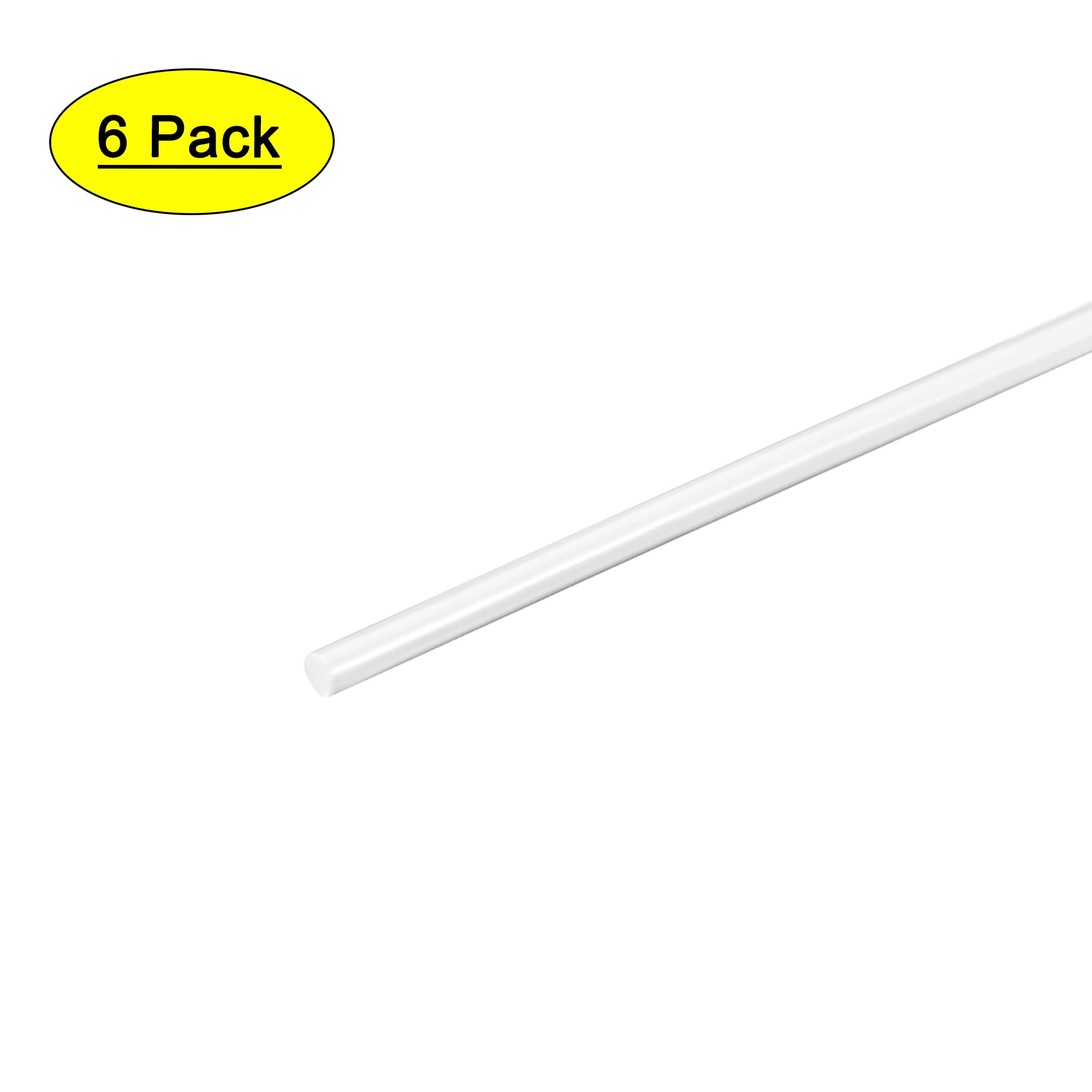 ABS Styrene Plastic Round Bar Rod,1/16" Dia 20" Length,White for ...