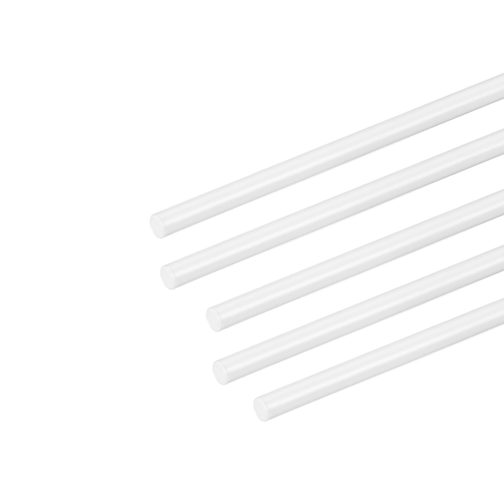 ABS Styrene Plastic Round Bar Rod,1/8" Dia 20" Length,White for ...