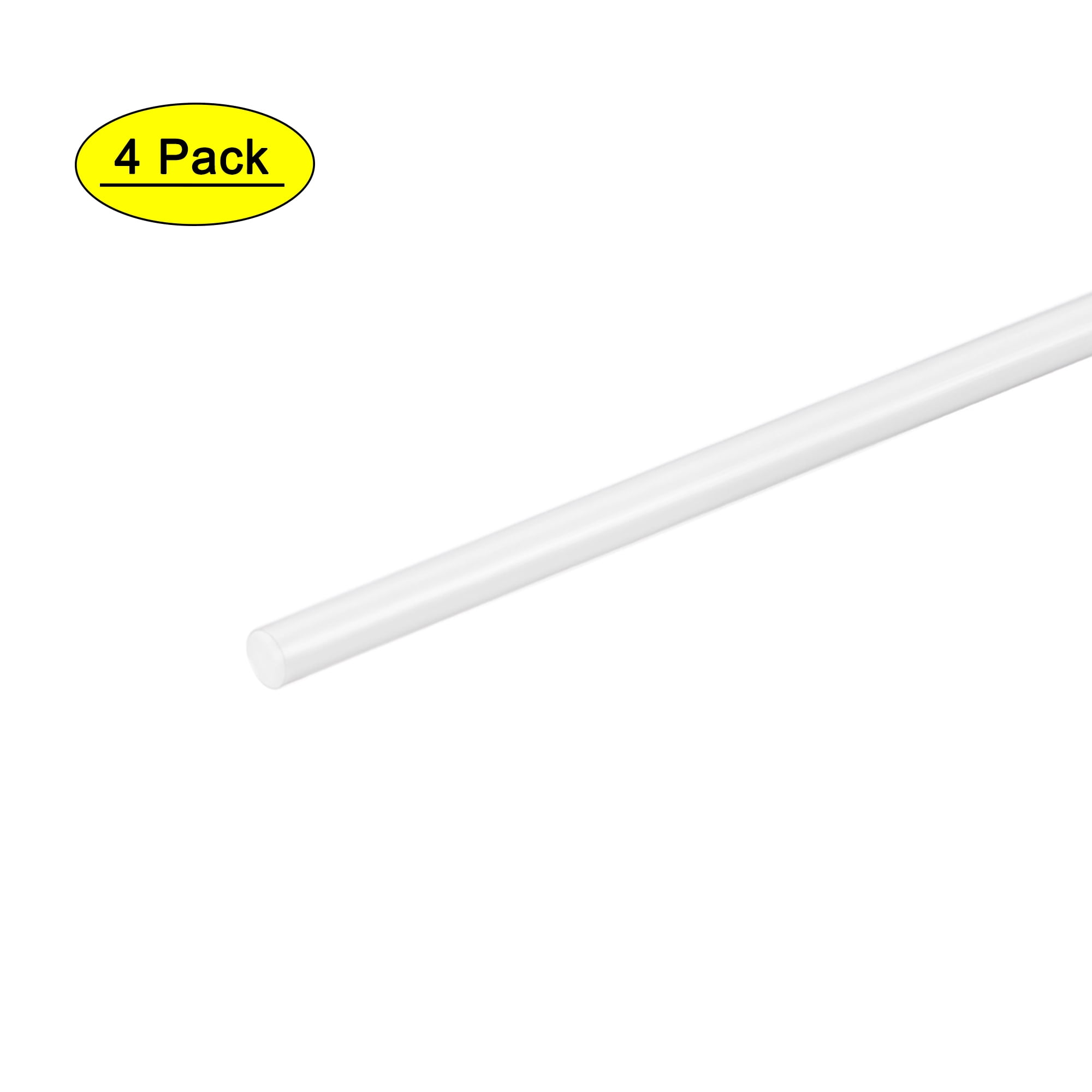 ABS Styrene Plastic Round Bar Rod,3/32" Dia 20" Length,White for ...
