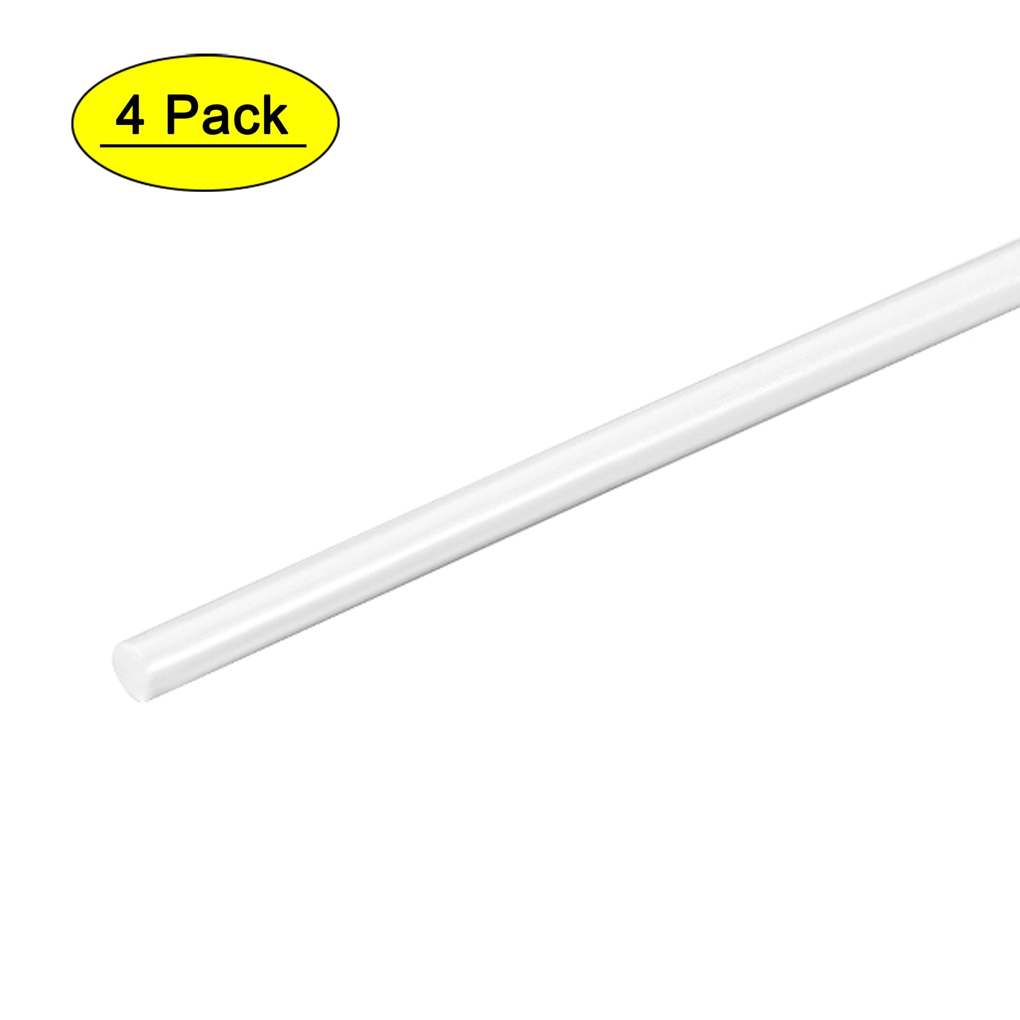 ABS Styrene Plastic Round Bar Rod,3/64" Dia 20" Length,White for ...