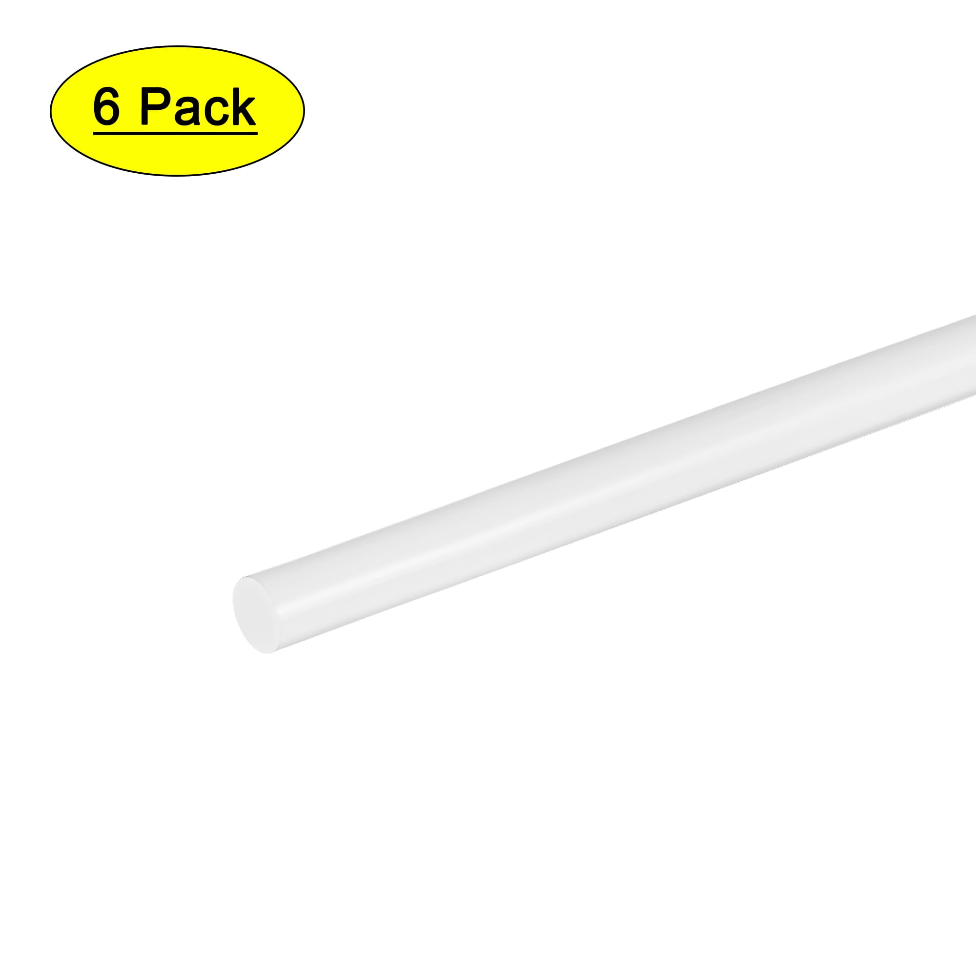 ABS Styrene Plastic Round Bar Rod,5/32" Dia 20" Length,White for ...