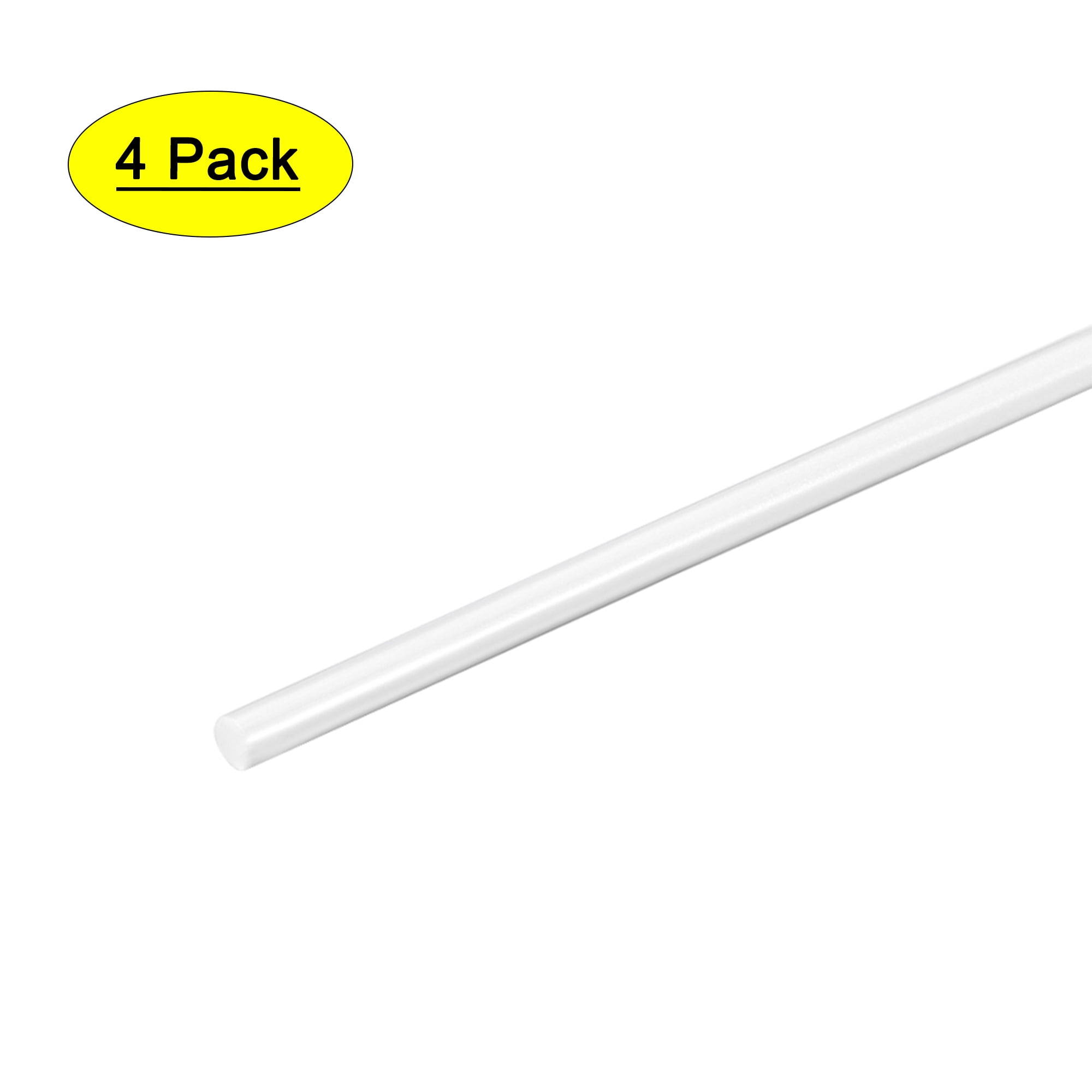 ABS Styrene Plastic Round Bar Rod,5/64" Dia 20" Length,White for ...