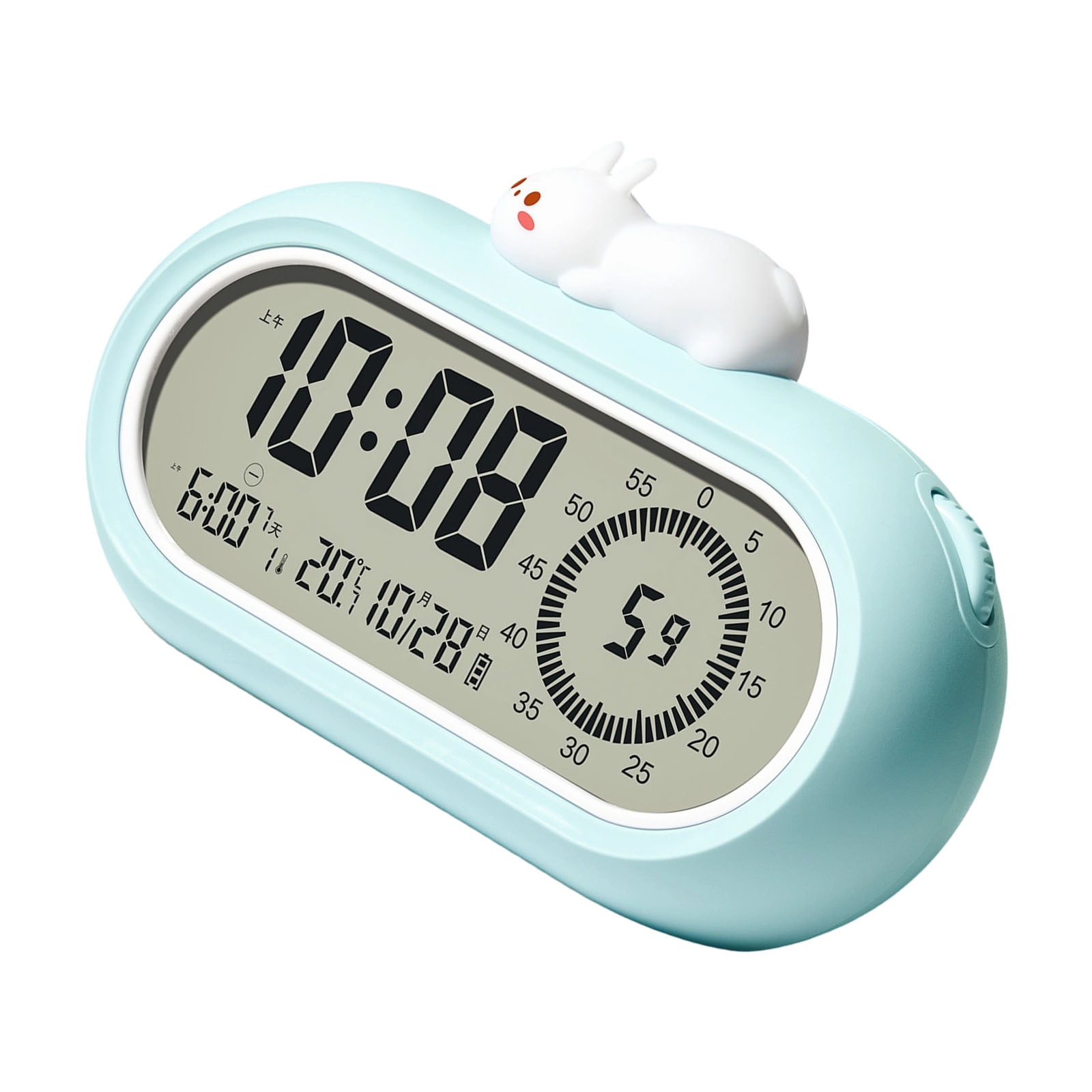 ABS Visual Timer Accurate Timekeeping Digital Alarm Clock with ...