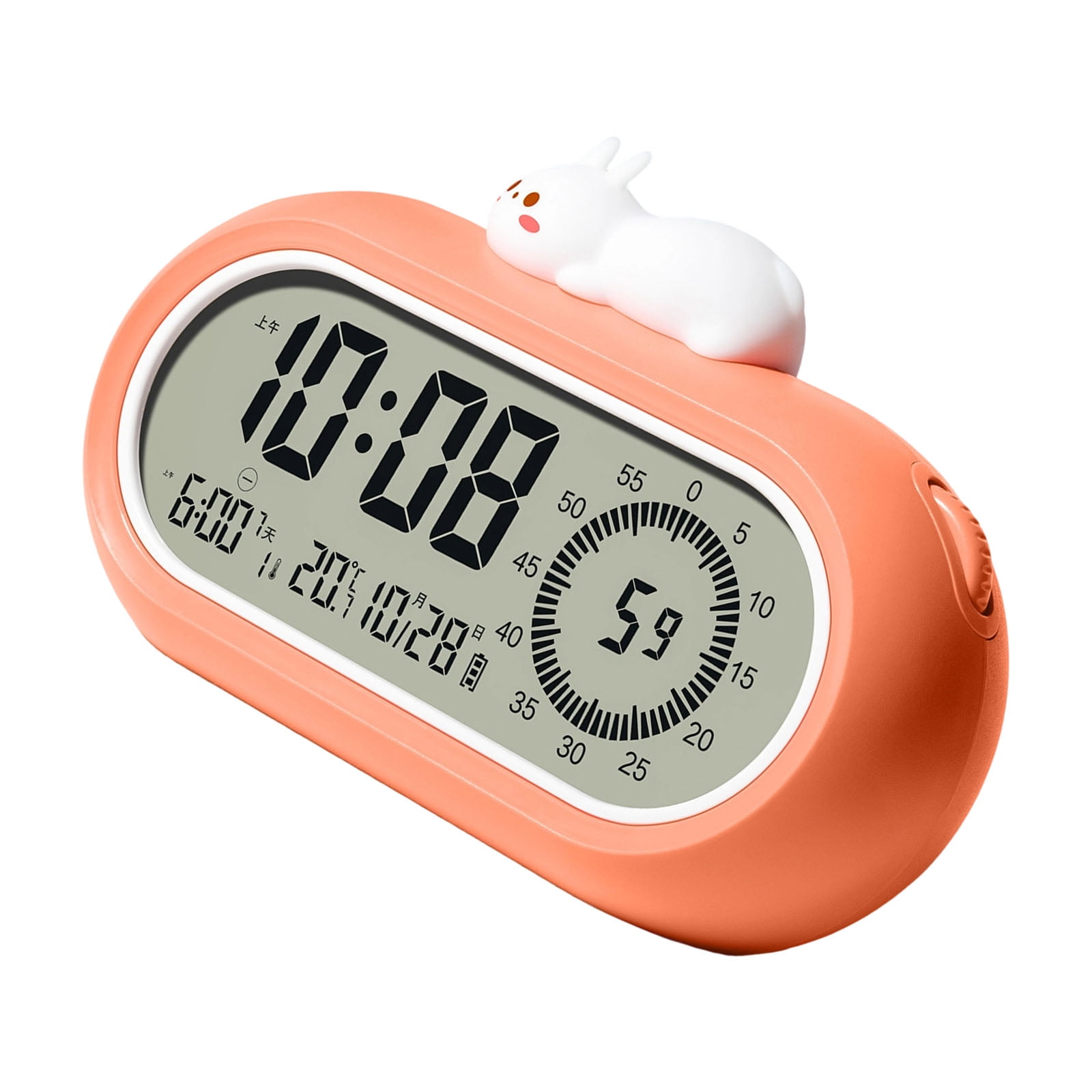 ABS Visual Timer Accurate Timekeeping Digital Alarm Clock with ...