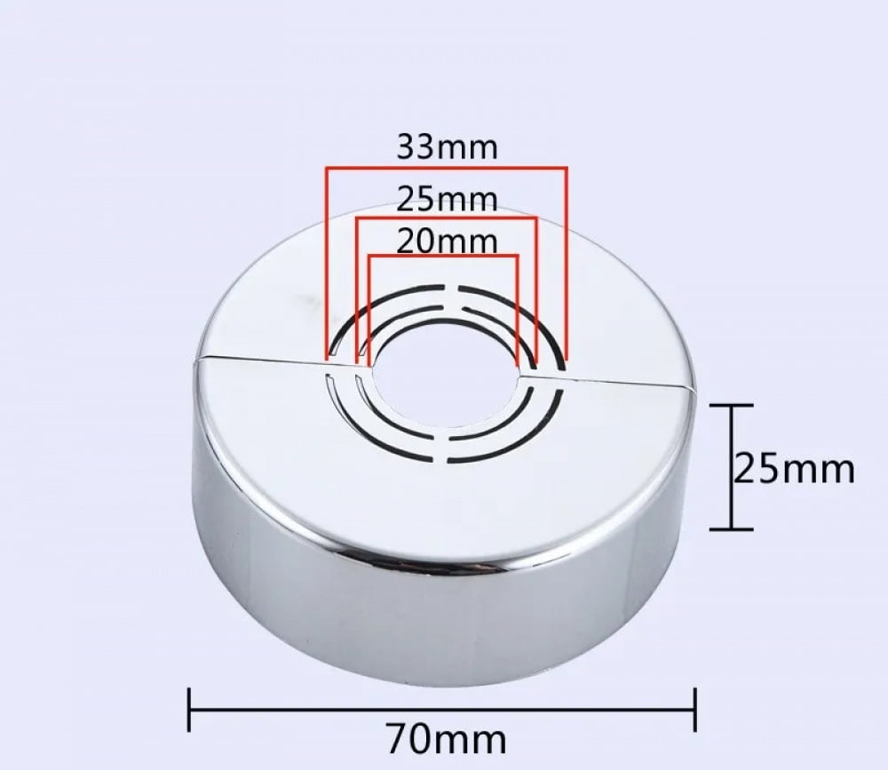 ABS Water Pipe Connector Shower Faucet Decorative Cover Adjustable Wall ...