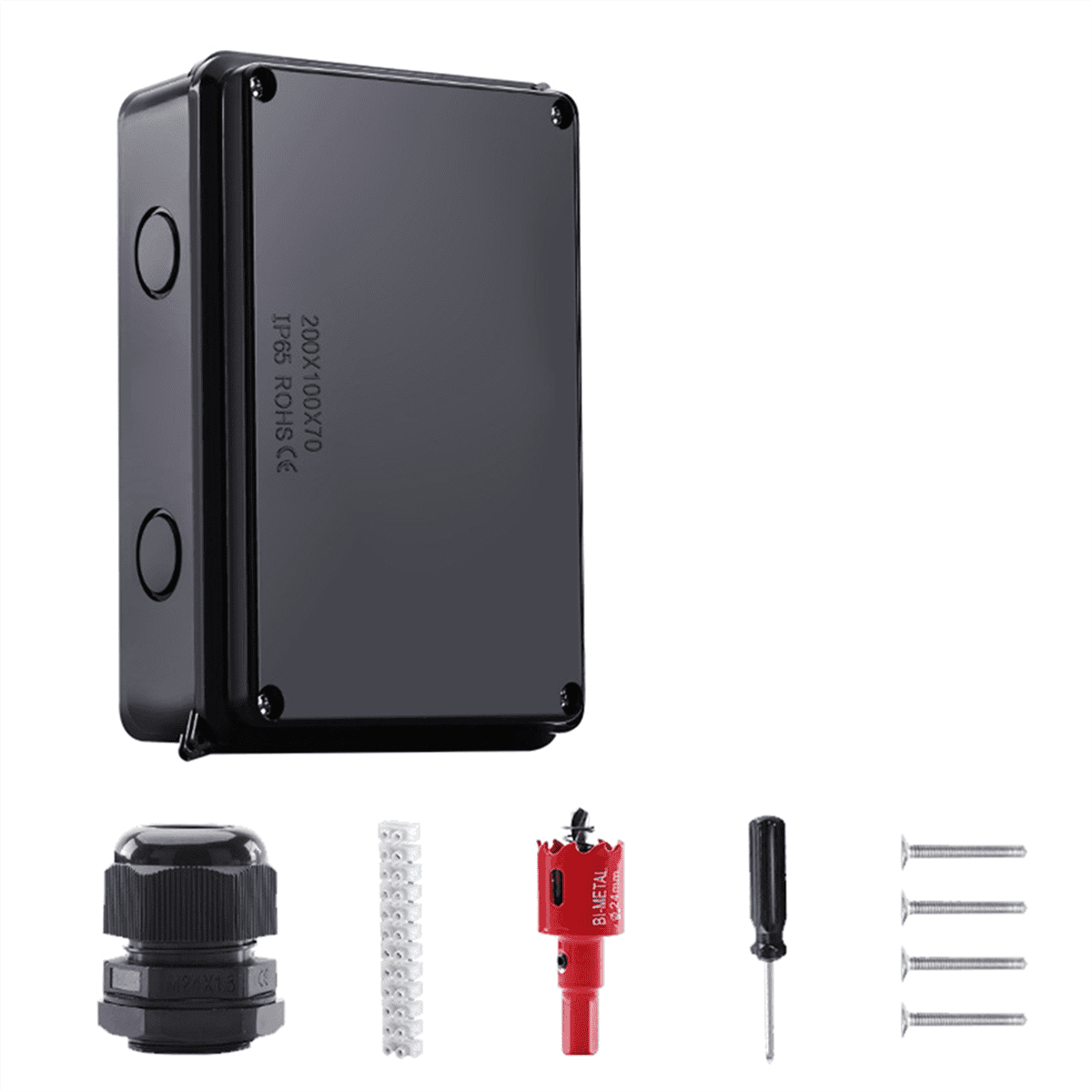 ABS Waterproof Junction Box Outdoor Terminal Box Plastic Power Seal Box ...