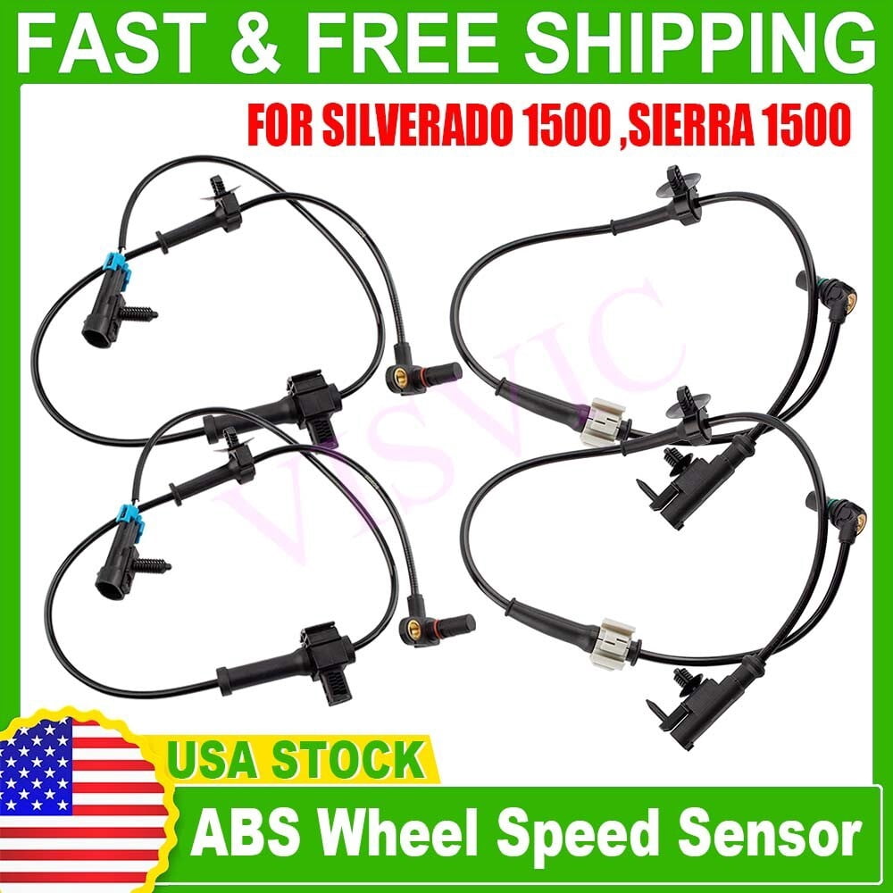 ABS Wheel Speed Sensor Front Rear-Left/Right For Silverado 1500 LT ...