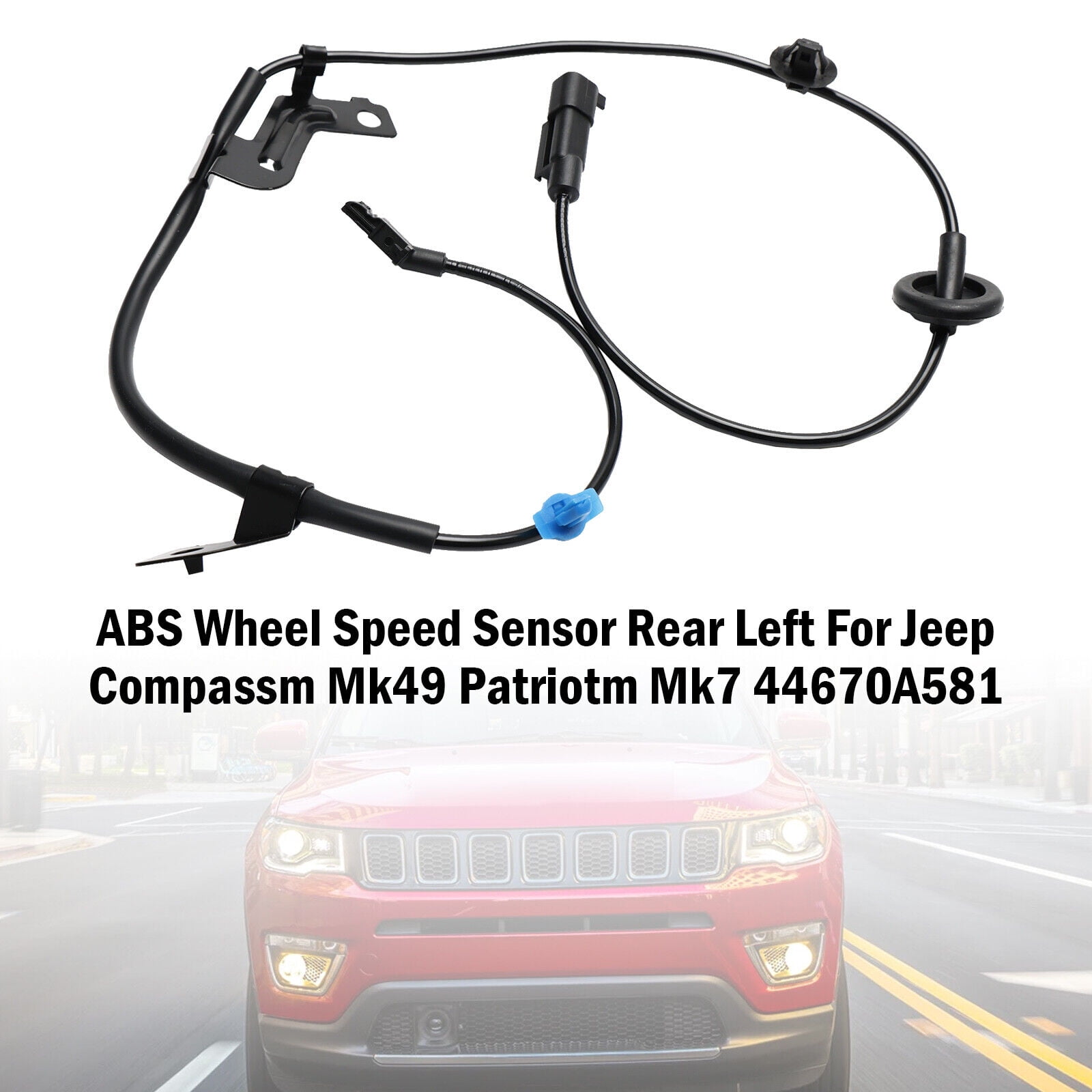 ABS wheel speed sensor, left rear, suitable for Jeep Compassm Mk49 ...