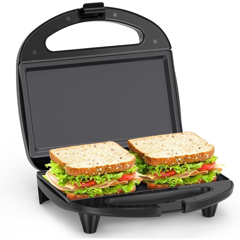 ABS07 Sandwich Maker, 2 Slice Grilled Cheese Maker with Non-stick Flat ...