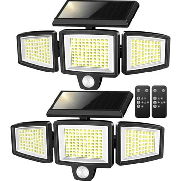 Mesh Linkable Series 4-Pack Solar SMD LED Security Wall Pack Light ...