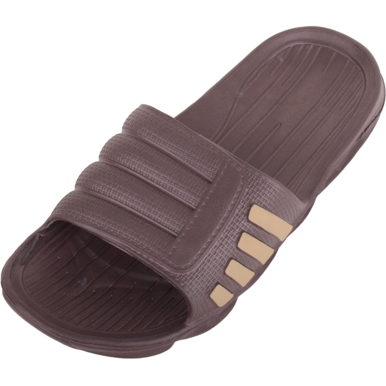 ABSOLUTE FOOTWEAR Mens Easy Slip On Summer Holiday Beach Pool Slider ...