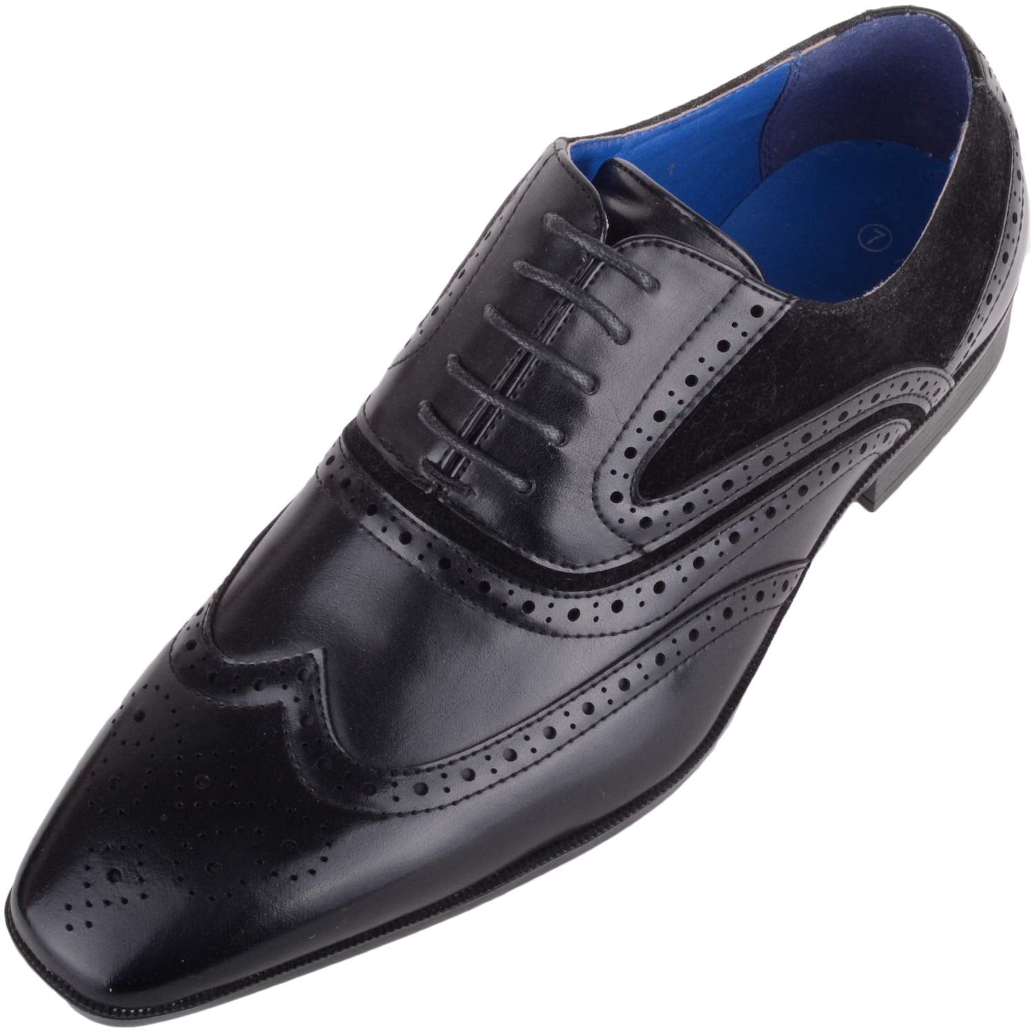 ABSOLUTE FOOTWEAR Mens Slip On Lace Up Formal Smart Work Suit Shoes ...