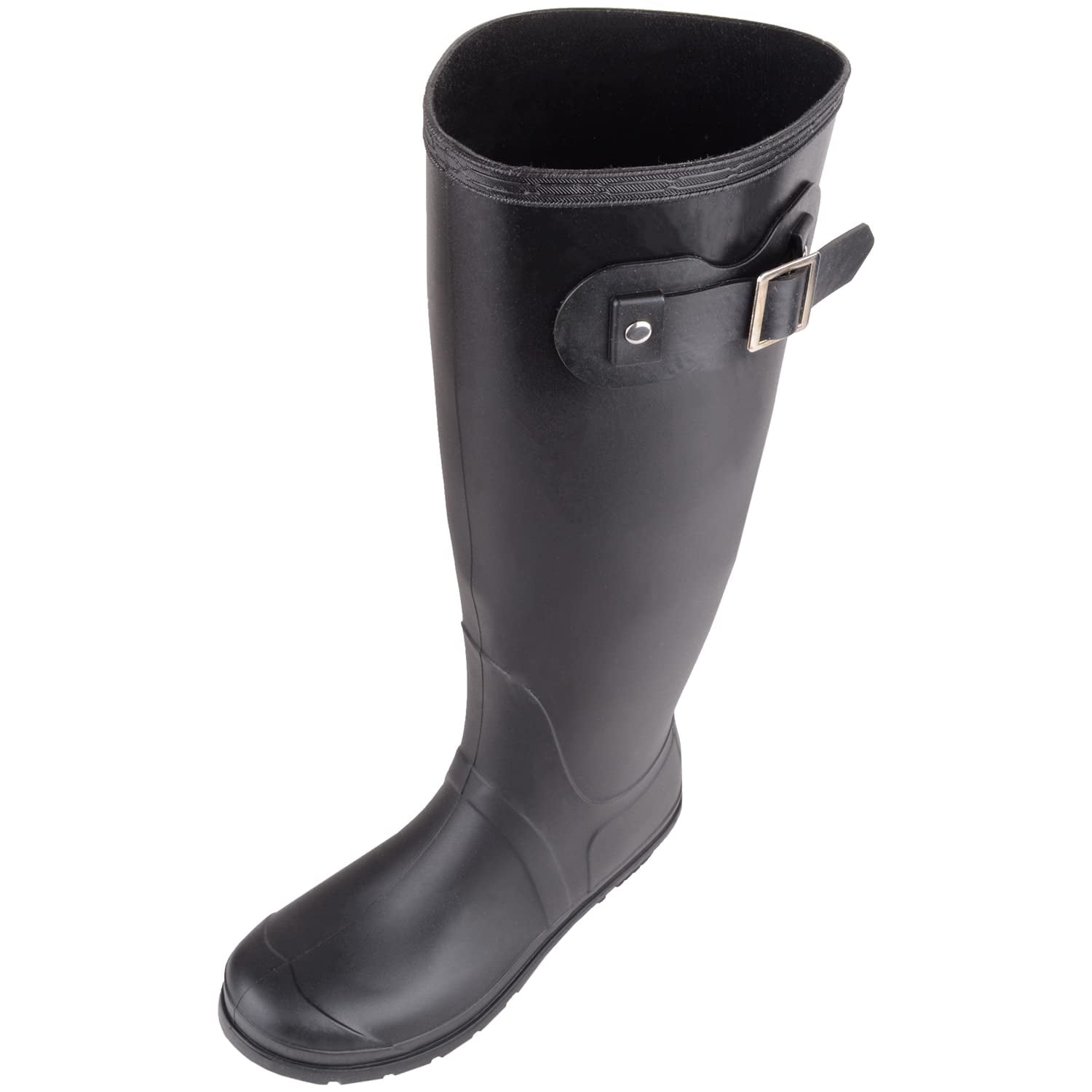 ABSOLUTE FOOTWEAR Womens Slip On Waterproof Winter Welly Wellington ...