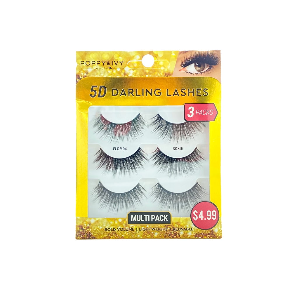 ABSOLUTE Poppy Ivy 5D Darling Lashes (3-Pack) - Walmart.com