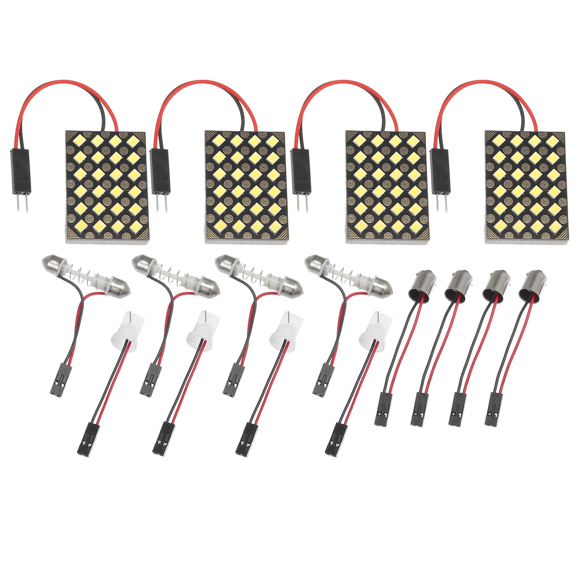 A ABSOPRO 2835 24SMD DC12V LED Panel Car RV Interior Dome Light 6000K ...