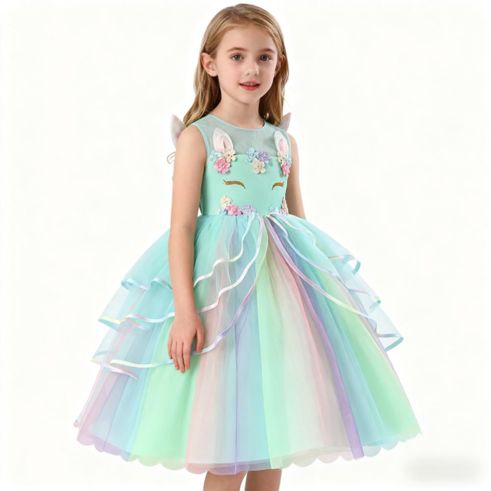 ABTOHE G'irls Princess Dress for Kid's & Teen's, Elegant Off-Shoulder ...