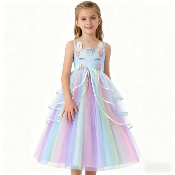 ABTOHE G'irls Princess Dress for Kid's & Teen's, Elegant Off-Shoulder ...