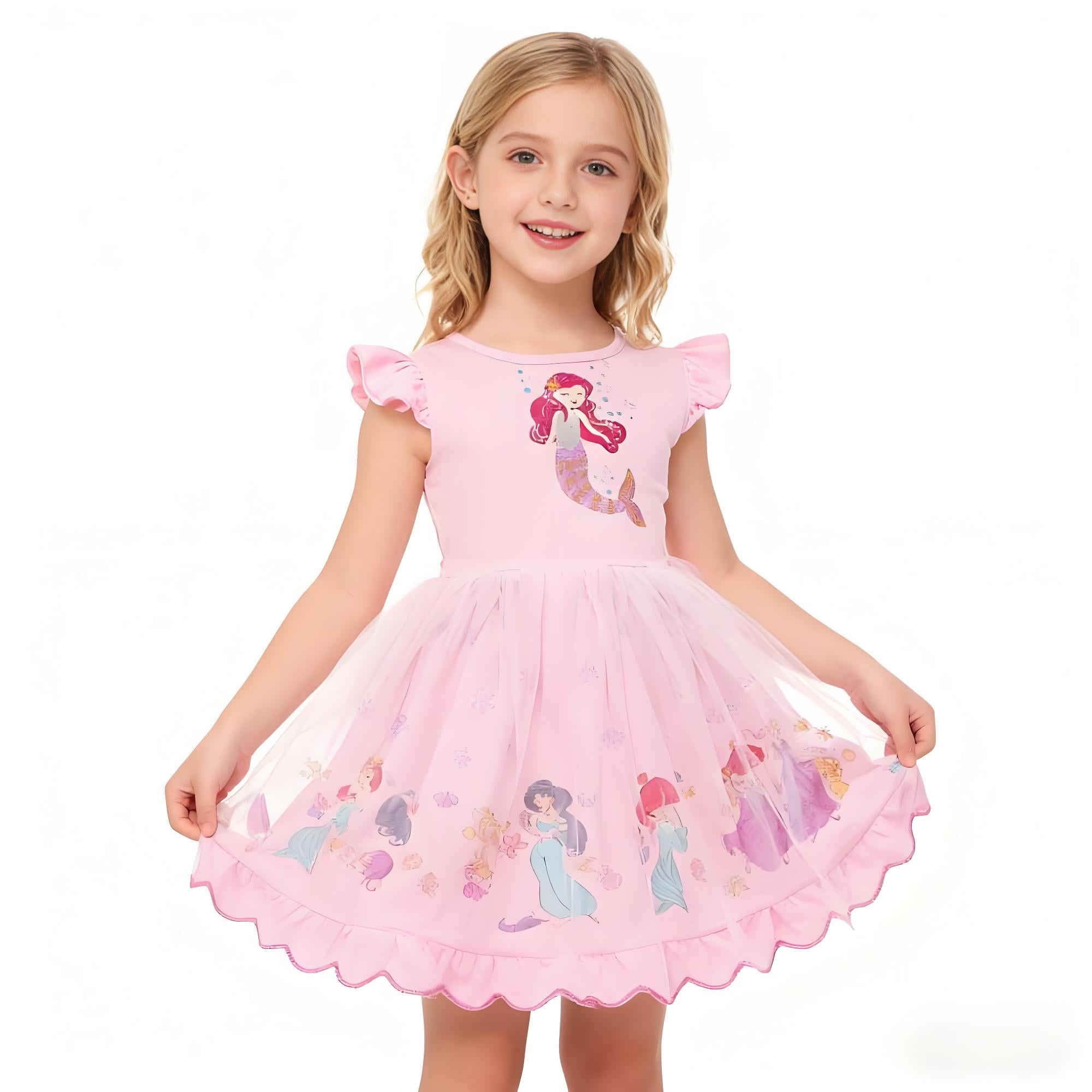 ABTOHE G'irls Princess Dress for Kid's & Teen's, Elegant Off-Shoulder ...