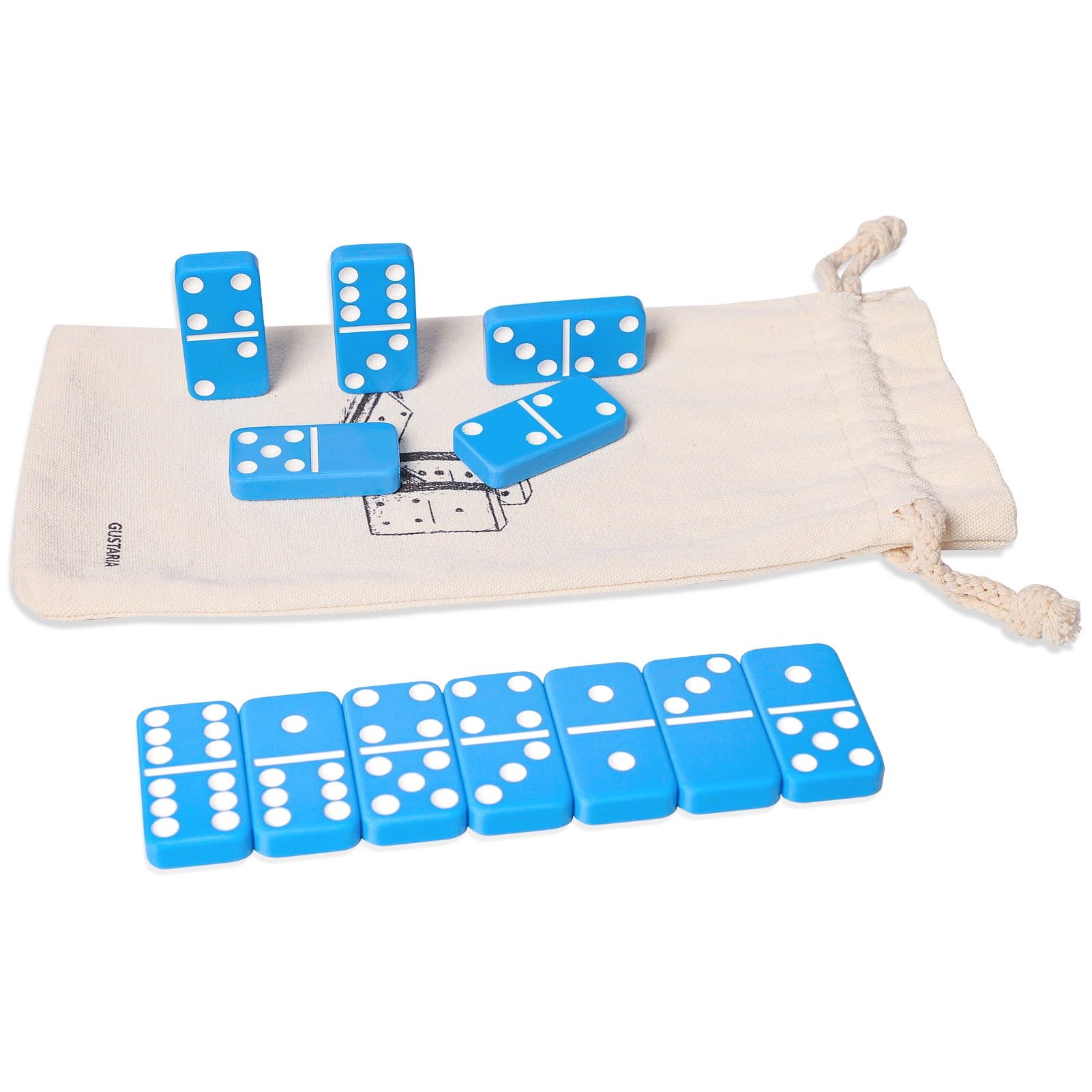 ABUELADE Dominoes Set for Adults, Double Six Domino & Tile Games ...
