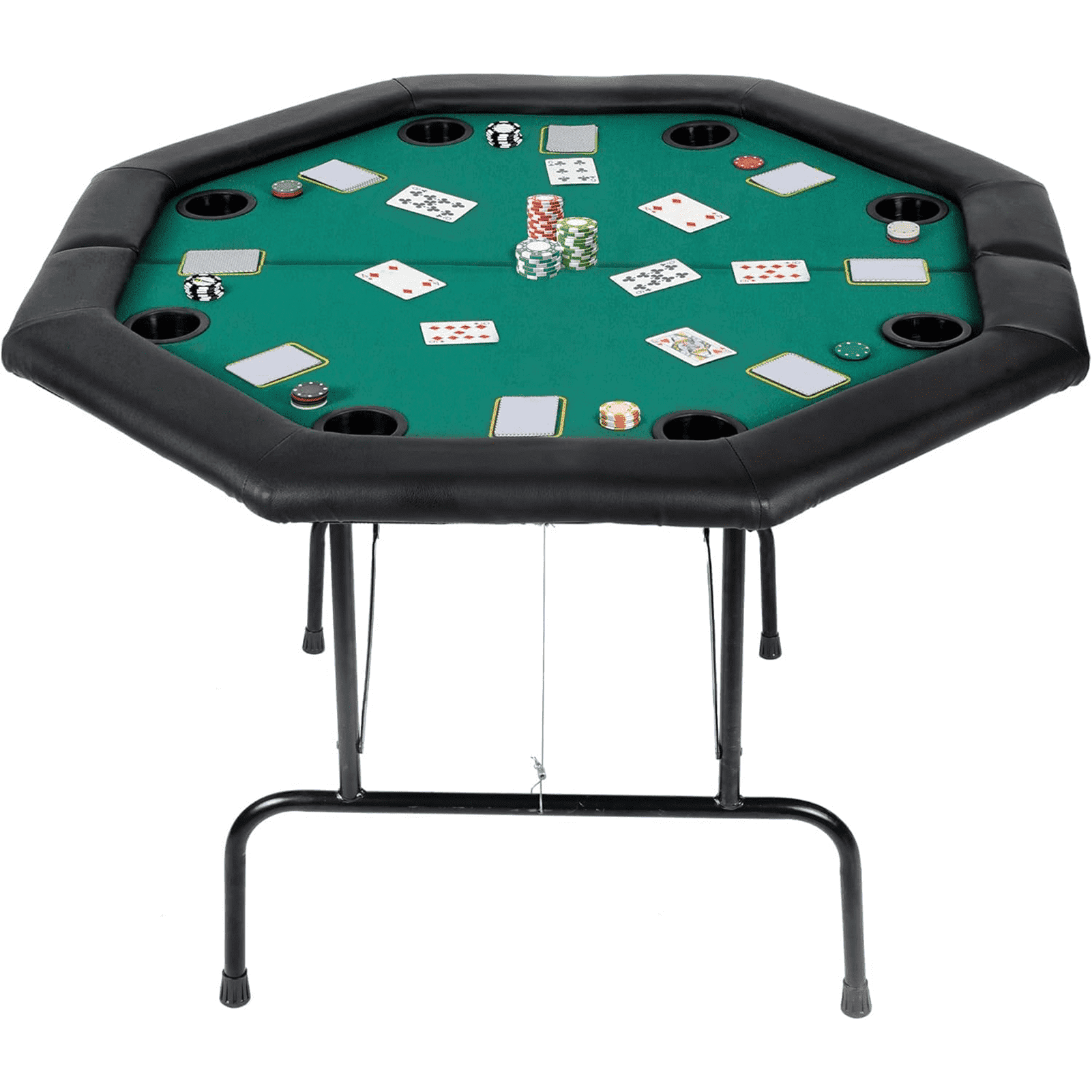 ABUELADE Poker Table Folding Casino Poker Table Texas Hold’em Poker ...