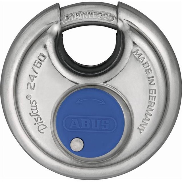 ABUS 24IB by 60 C KD Diskus Stainless Steel Shackle Padlock - Walmart.com