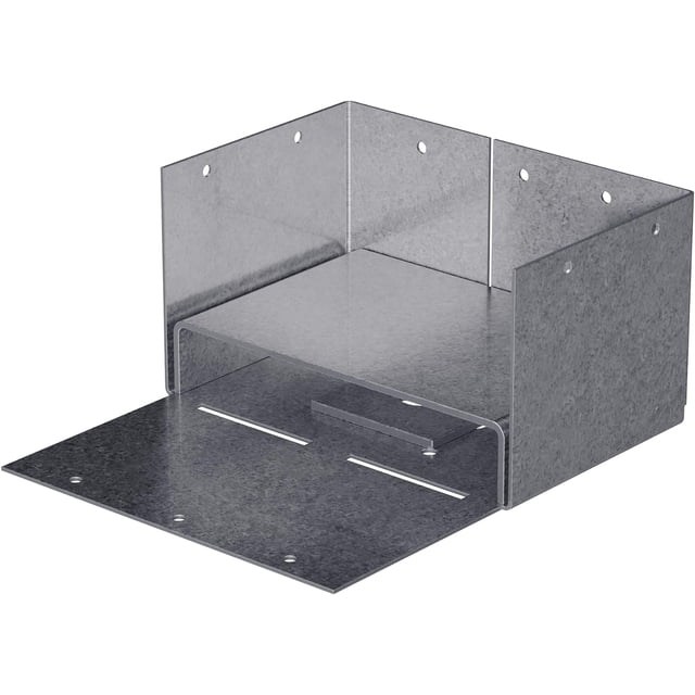 ABW46Z ZMAX Galvanized 12-Gauge 4x6 Adjustable Post Base 10-per Box ...