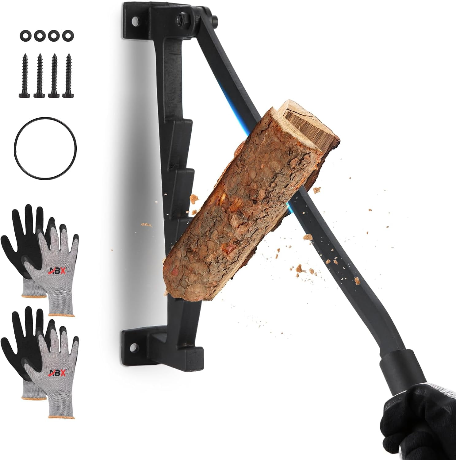 ABX Kindling Splitter, Wall Mounted Log Splitter - Heavy Duty Manual ...