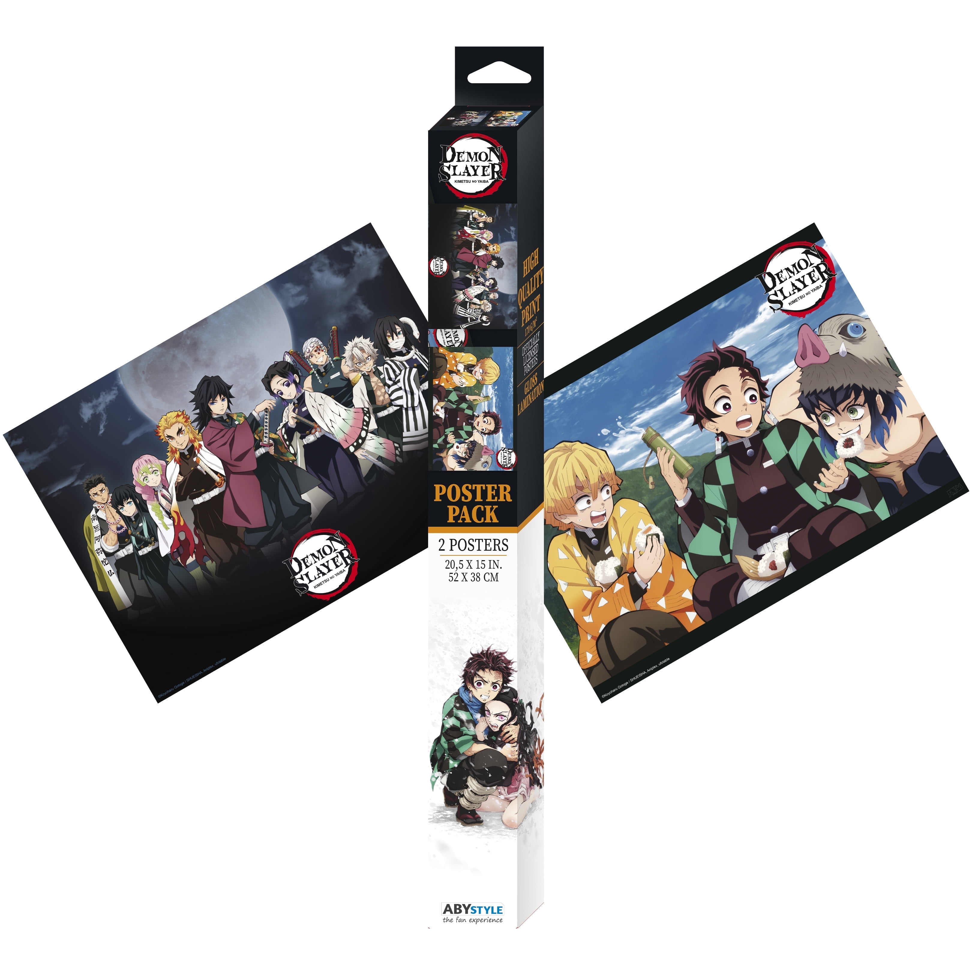ABYstyle Officially Licensed Demon Slayer Boxed Poster Set Series 2 ...