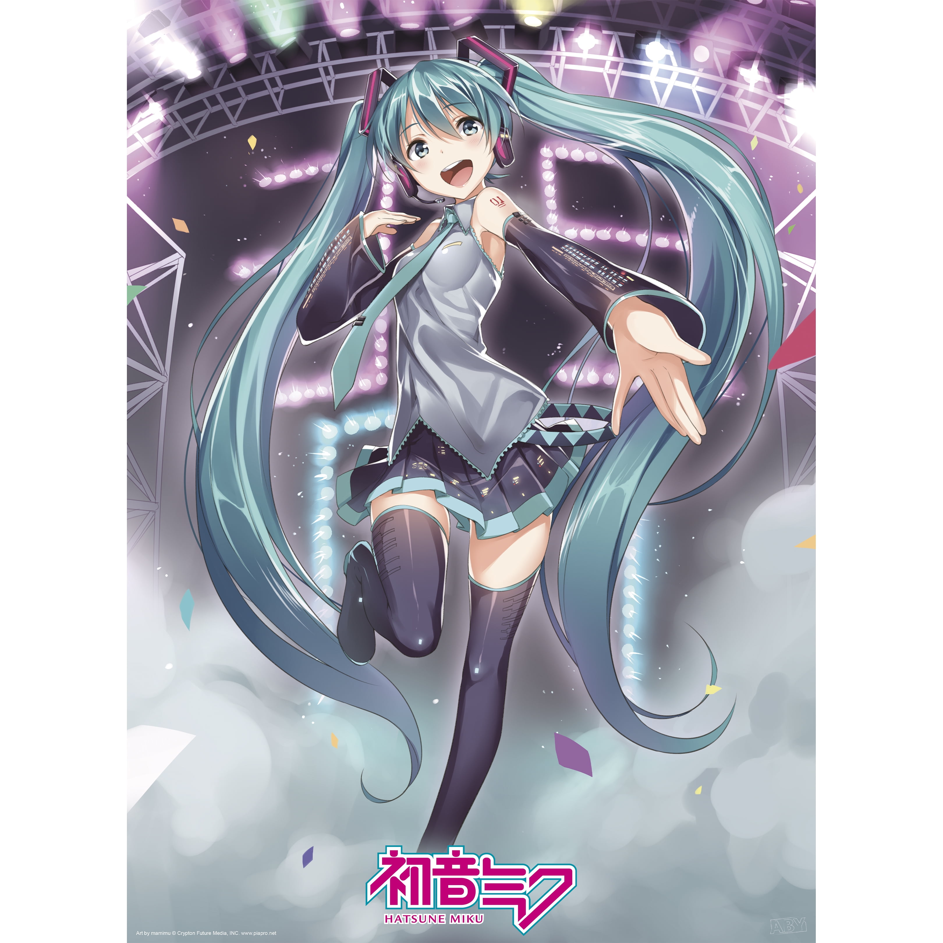 ABYstyle Hatsune Miku - Hatsune Miku Stage Chibi Poster, 15x20 ...