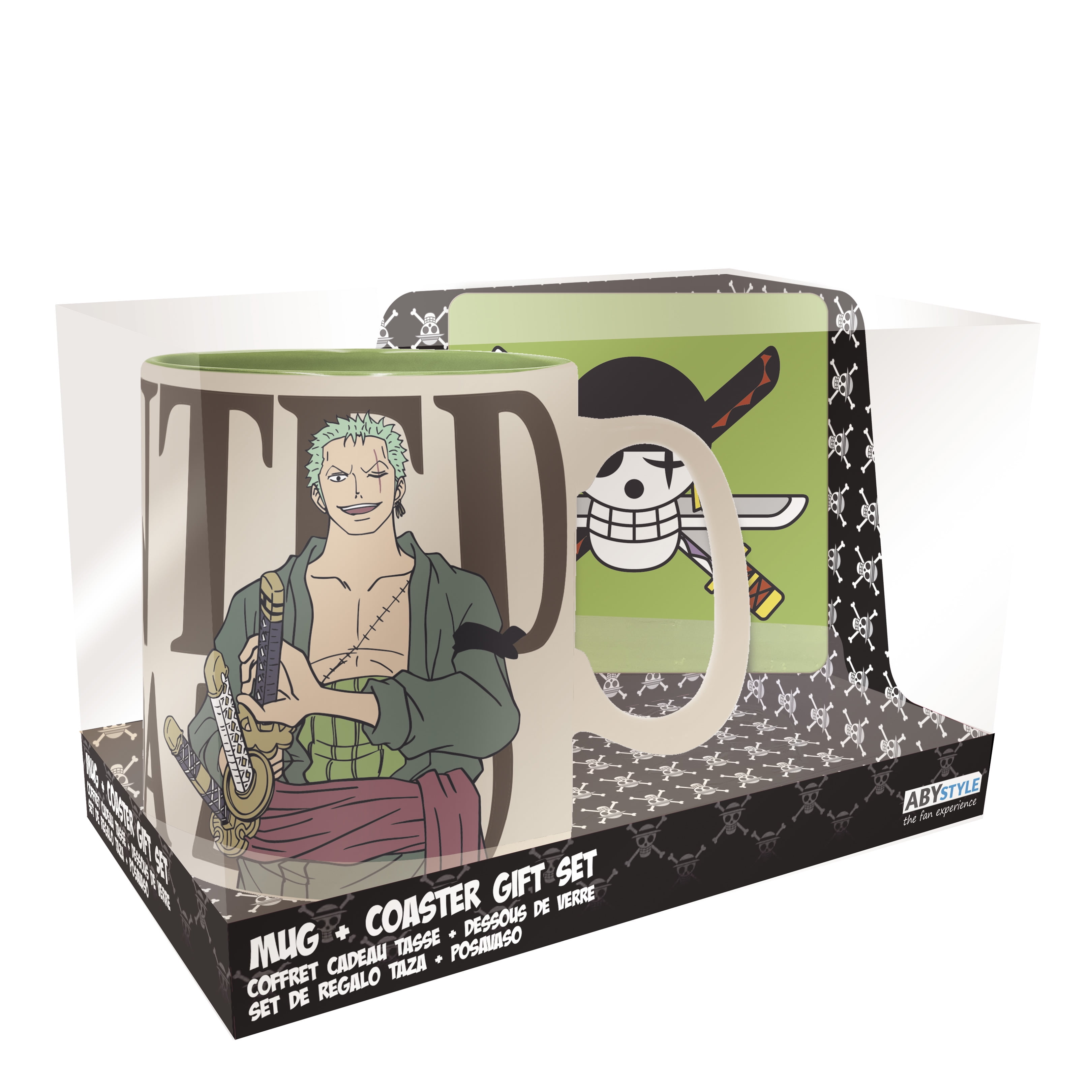 ABYstyle One Piece Zoro Coffee Mug 16 Oz. & Coaster Gift Set - Walmart.com